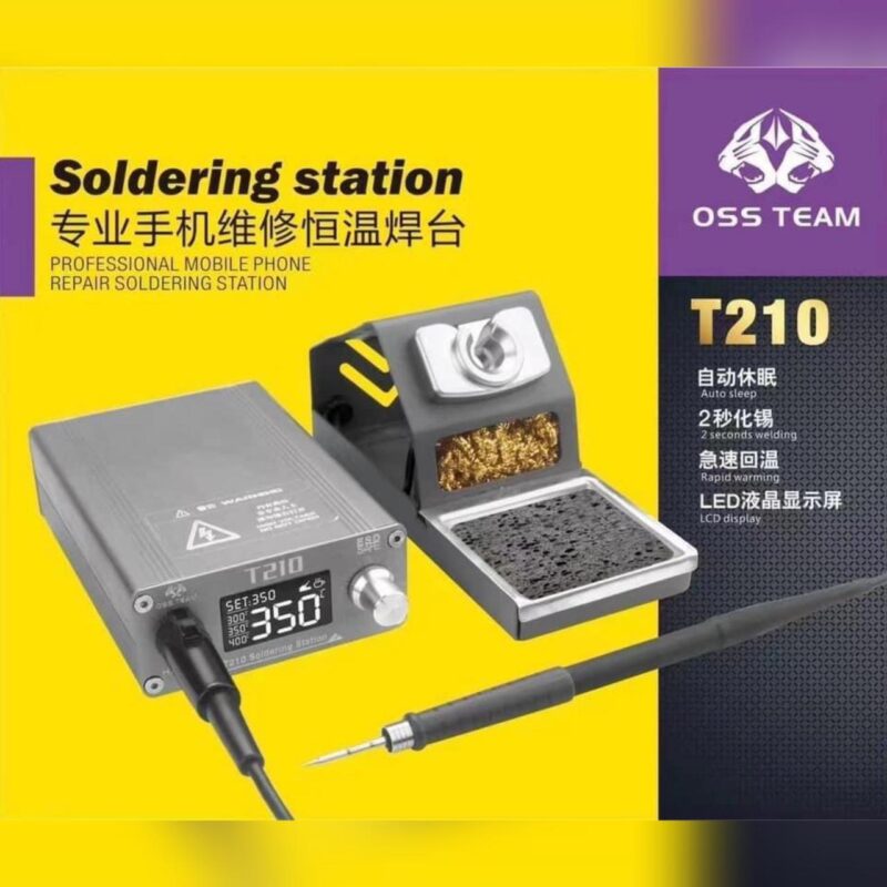 OSS-TEAM T210 DIGITAL DISPLAY ADJUSTABLE SOLDERING IRON 75W - Ramraj ...